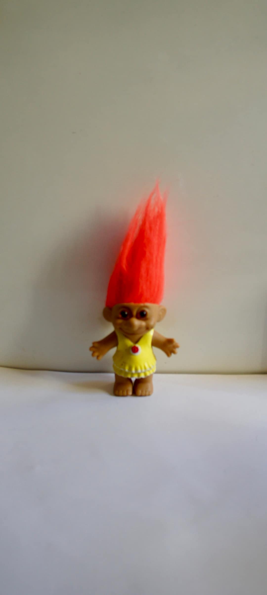 Vintage, 1980s, 1990s, Orange, Hair, Yellow Dress, Girl, Troll, Doll ...