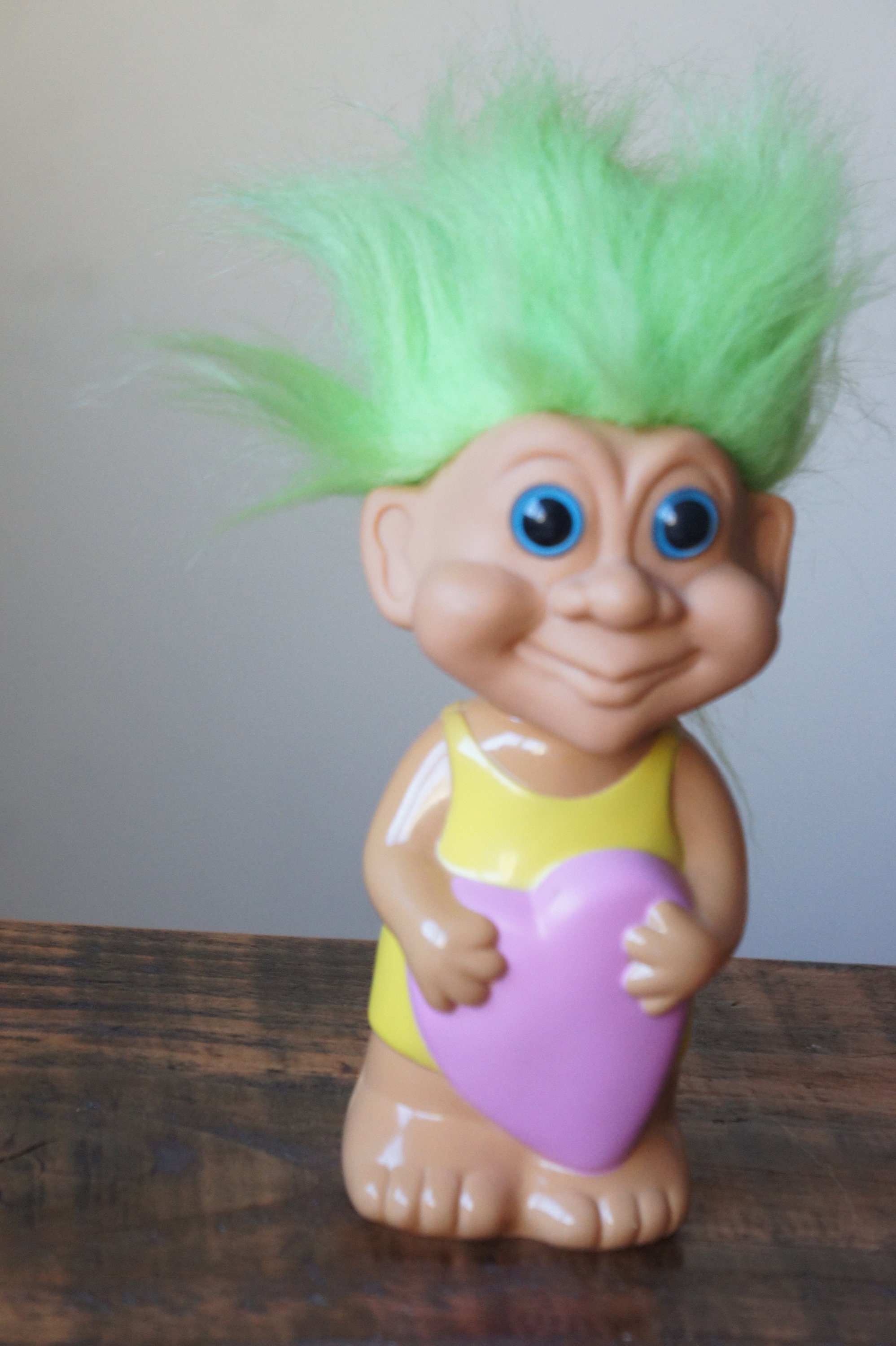 Vintage Loving Trolls 1980s 1990s Green Hair Plastic - Etsy