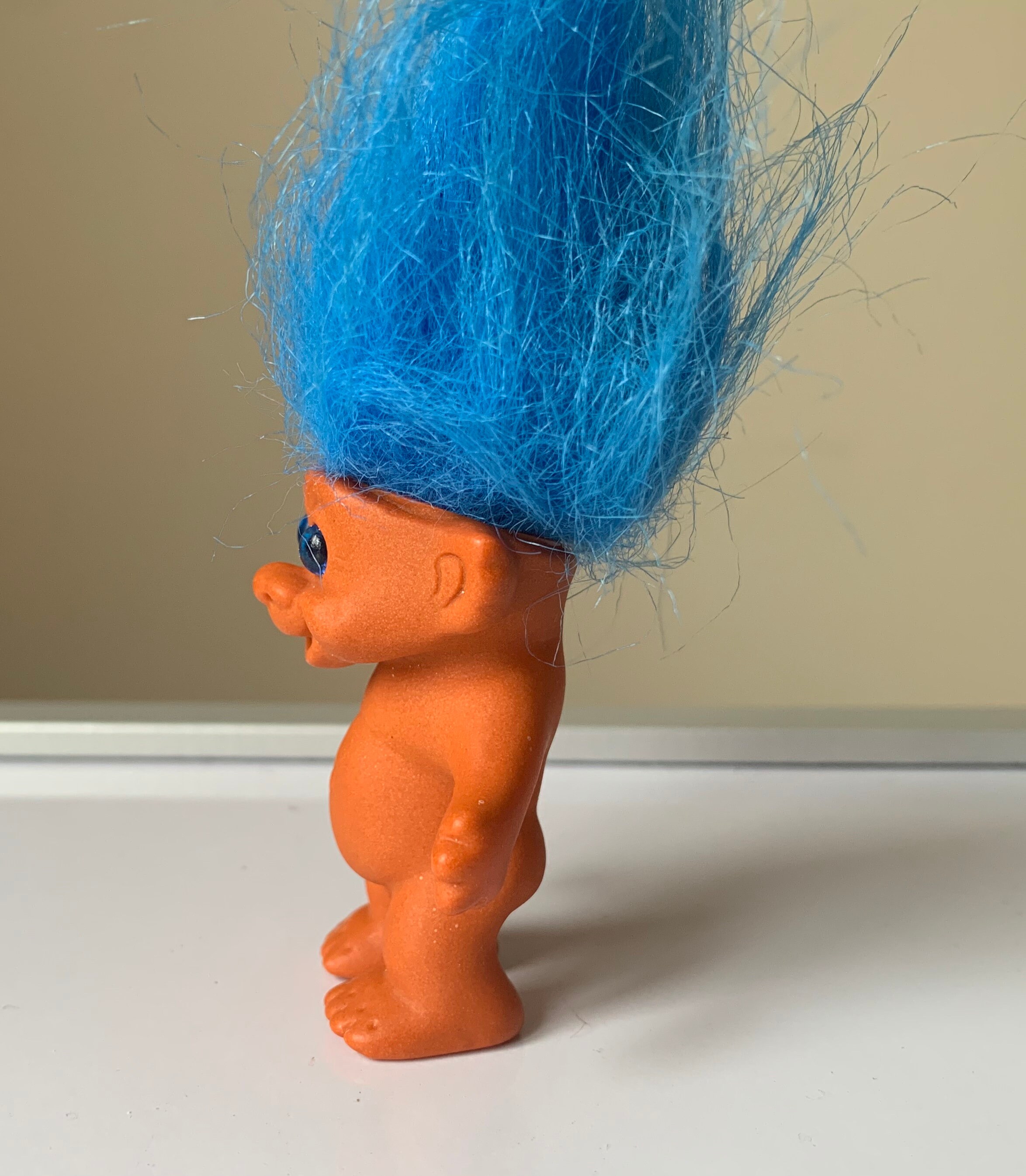 Vintage 1980s 1990s Blue Hair Troll Doll Childhood | Etsy