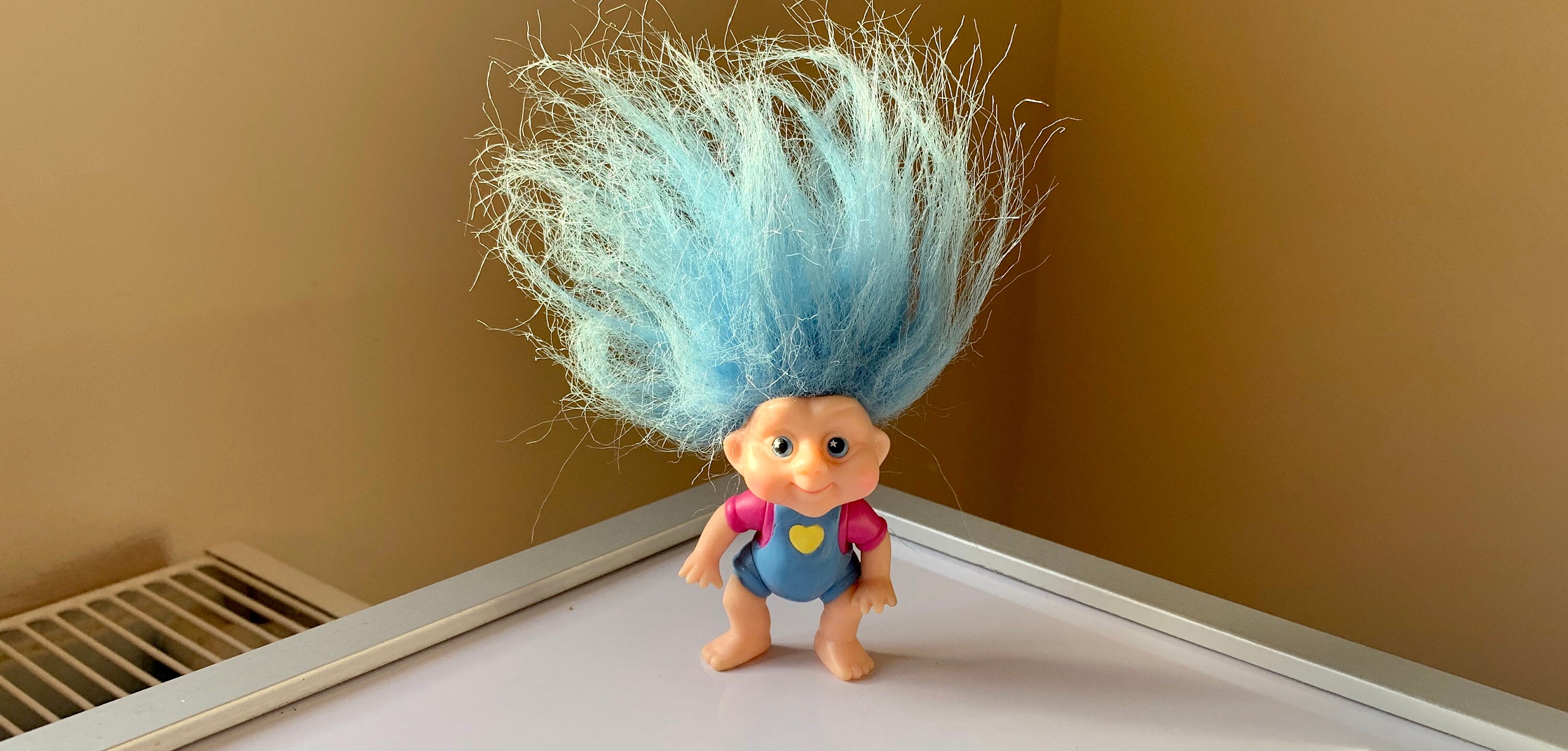 Rare Vintage 1991 Applause Blue Hair Troll In Pink And | Etsy