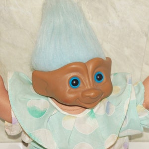 Large Vintage 1992 Ace Novelty Co Inc Blue Hair Troll - Etsy