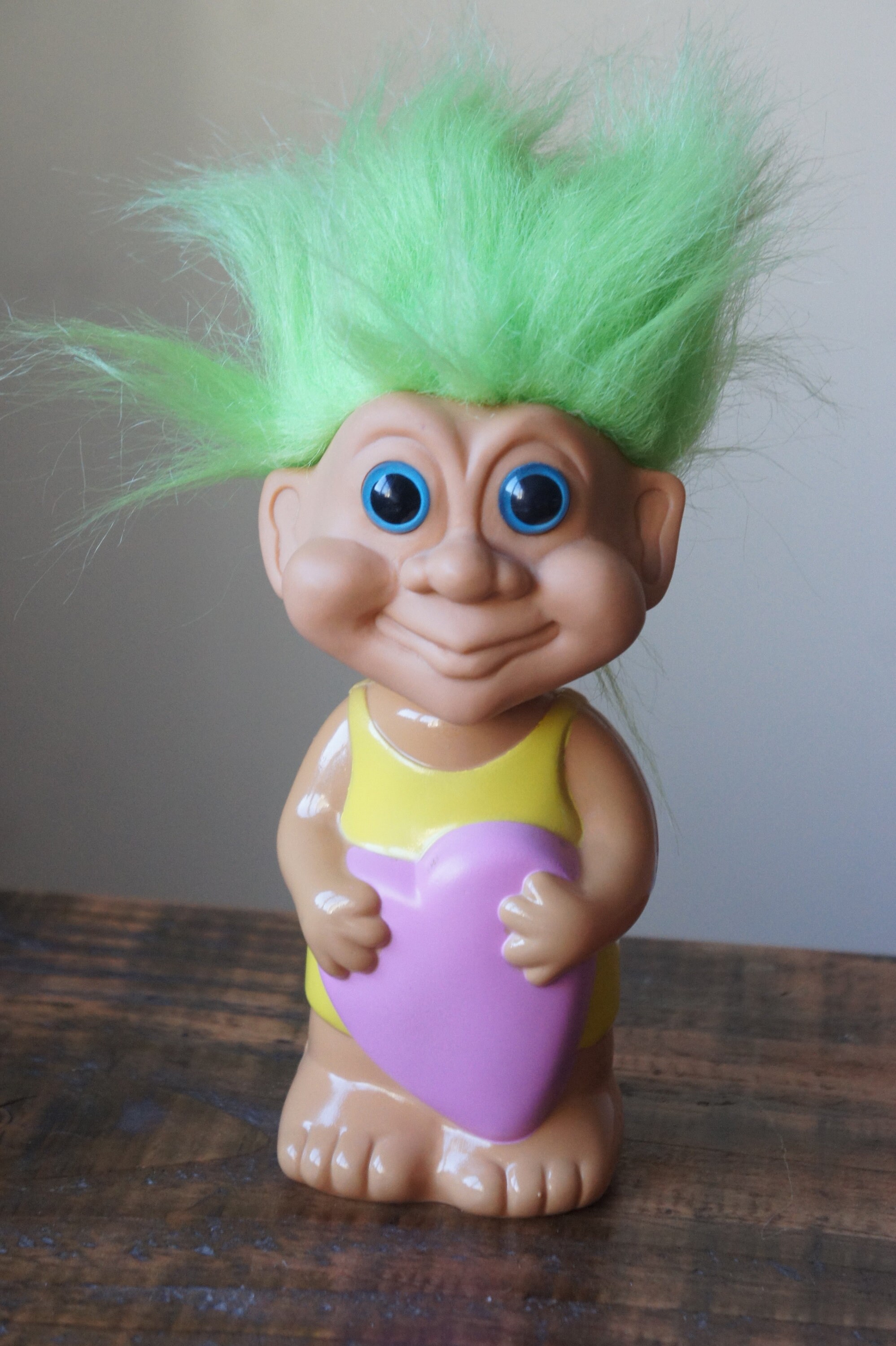 Vintage Loving Trolls 1980s 1990s Green Hair Plastic | Etsy