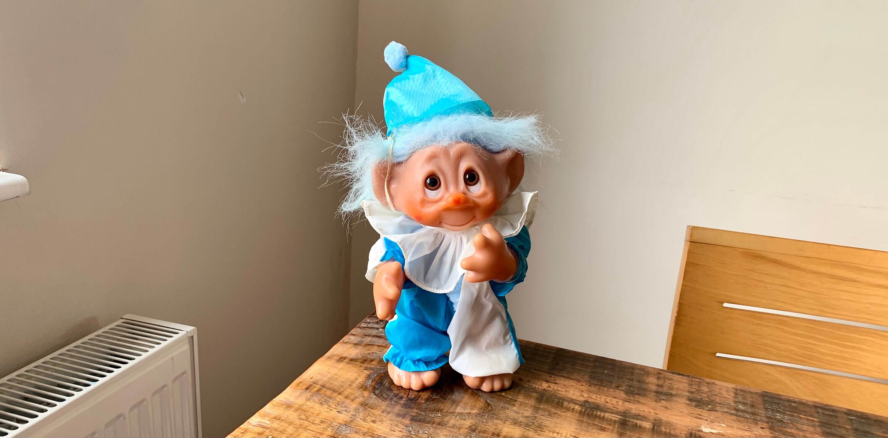 Toys & Games Display Troll Dam Orange Hair Toy Gift Vintage Clown Suit ...