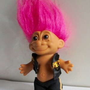 Vintage 1980s 1990s Russ Pink Hair Troll Punk Rock - Etsy