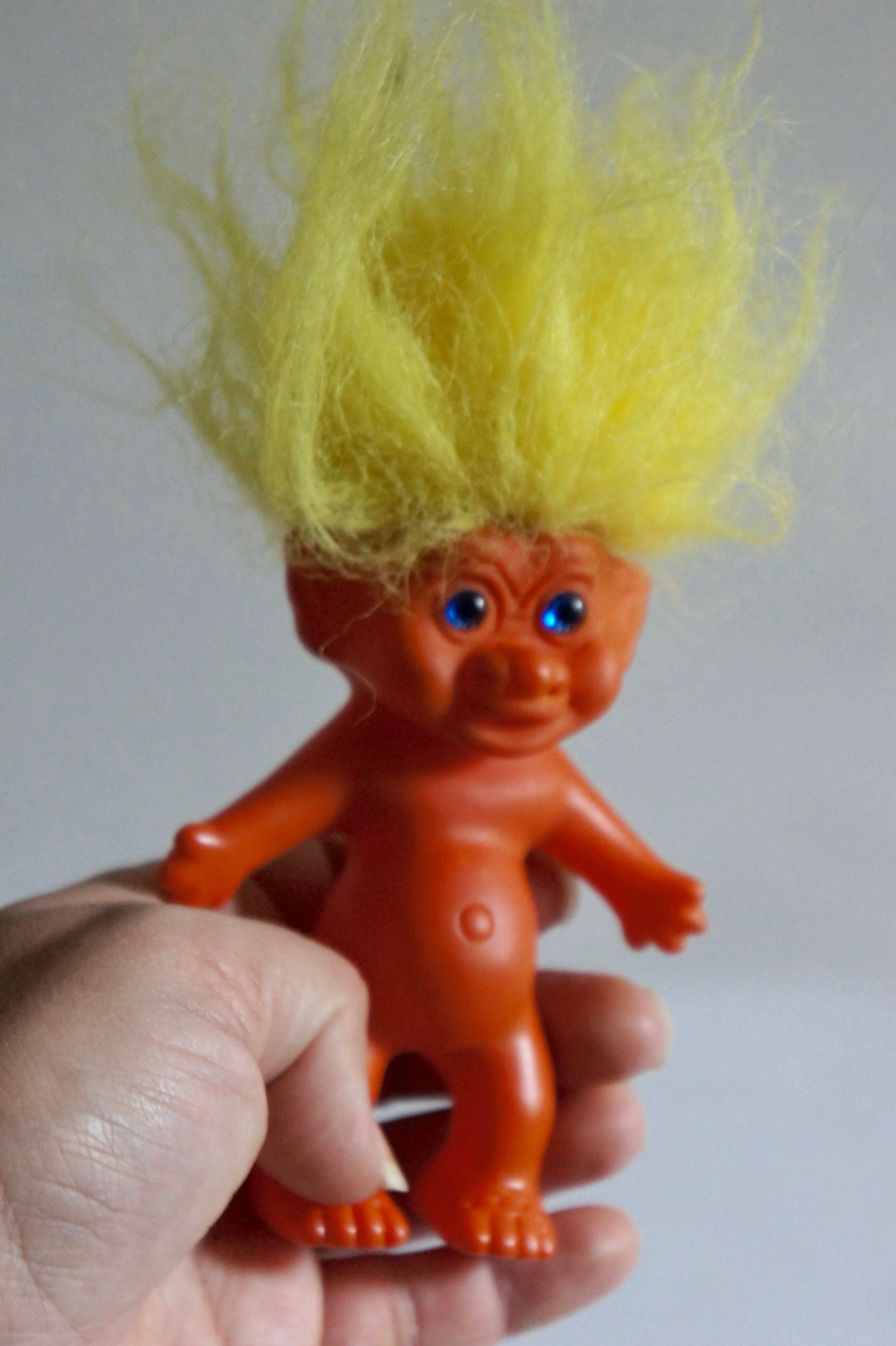 Pair of Vintage 1980s 1990s Blue And Yellow Hair Troll | Etsy