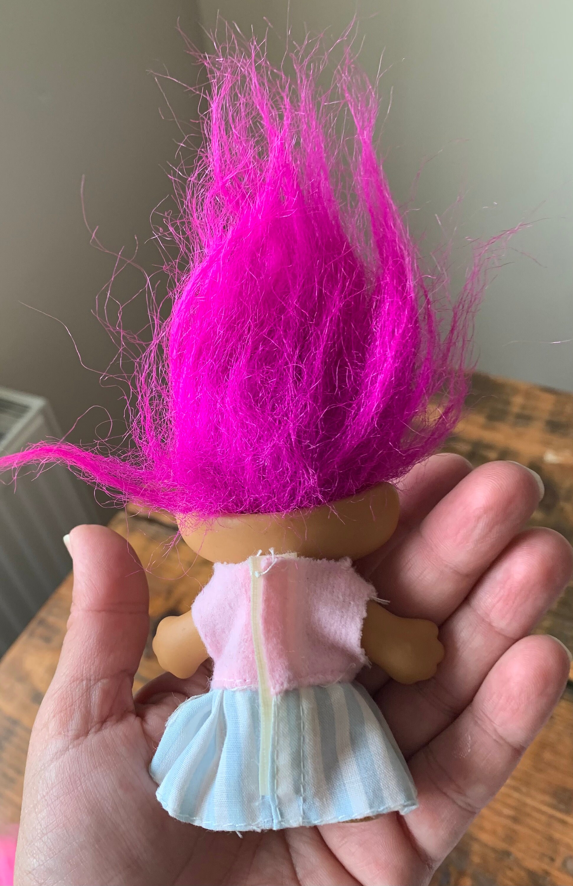 Vintage 1992 Pink Purple Hair Russ Troll Doll Figure | Etsy