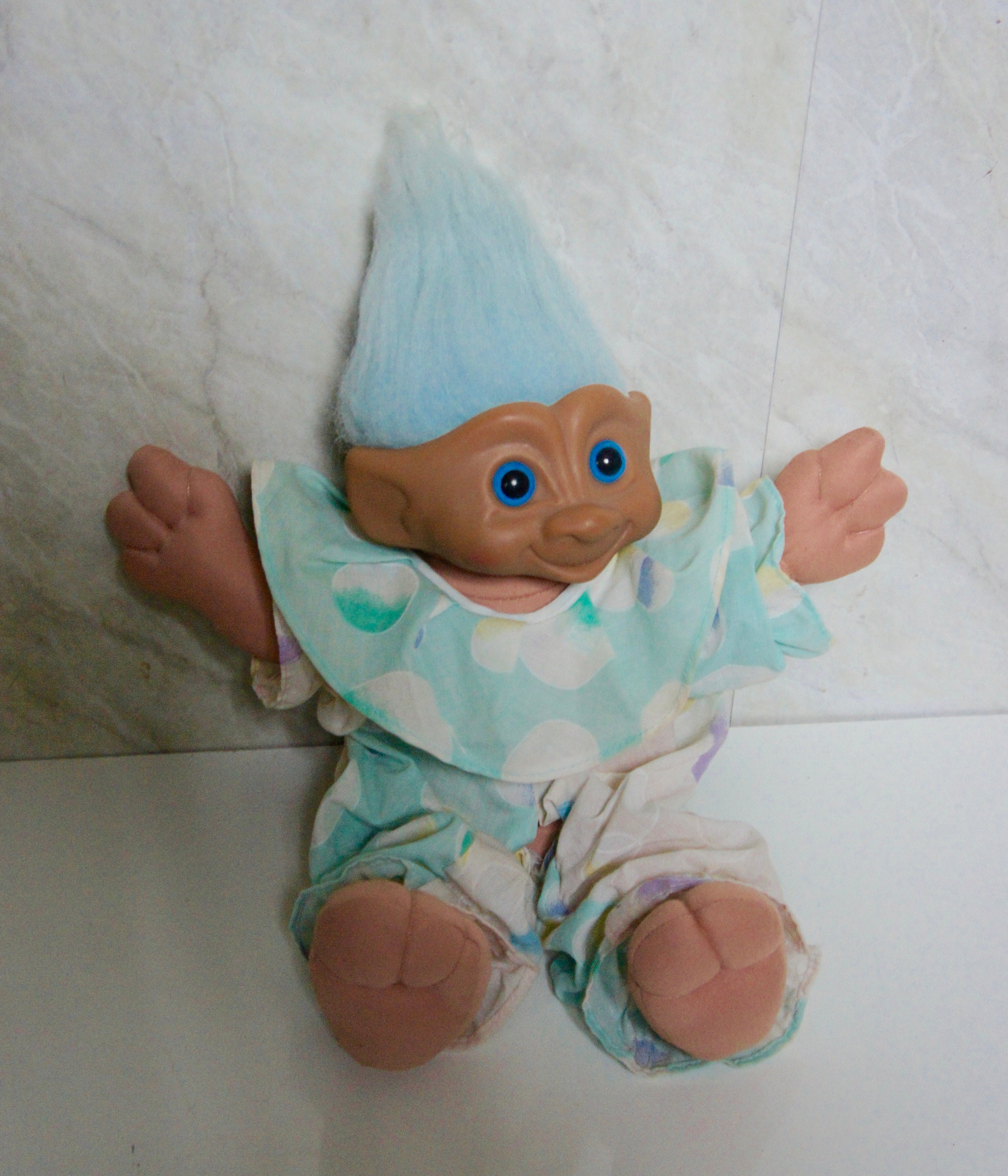Large Vintage 1992 Ace Novelty Co Inc Blue Hair Troll - Etsy