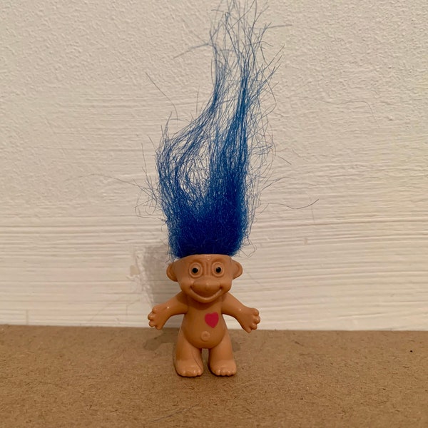Blue Hair Troll Doll - Etsy