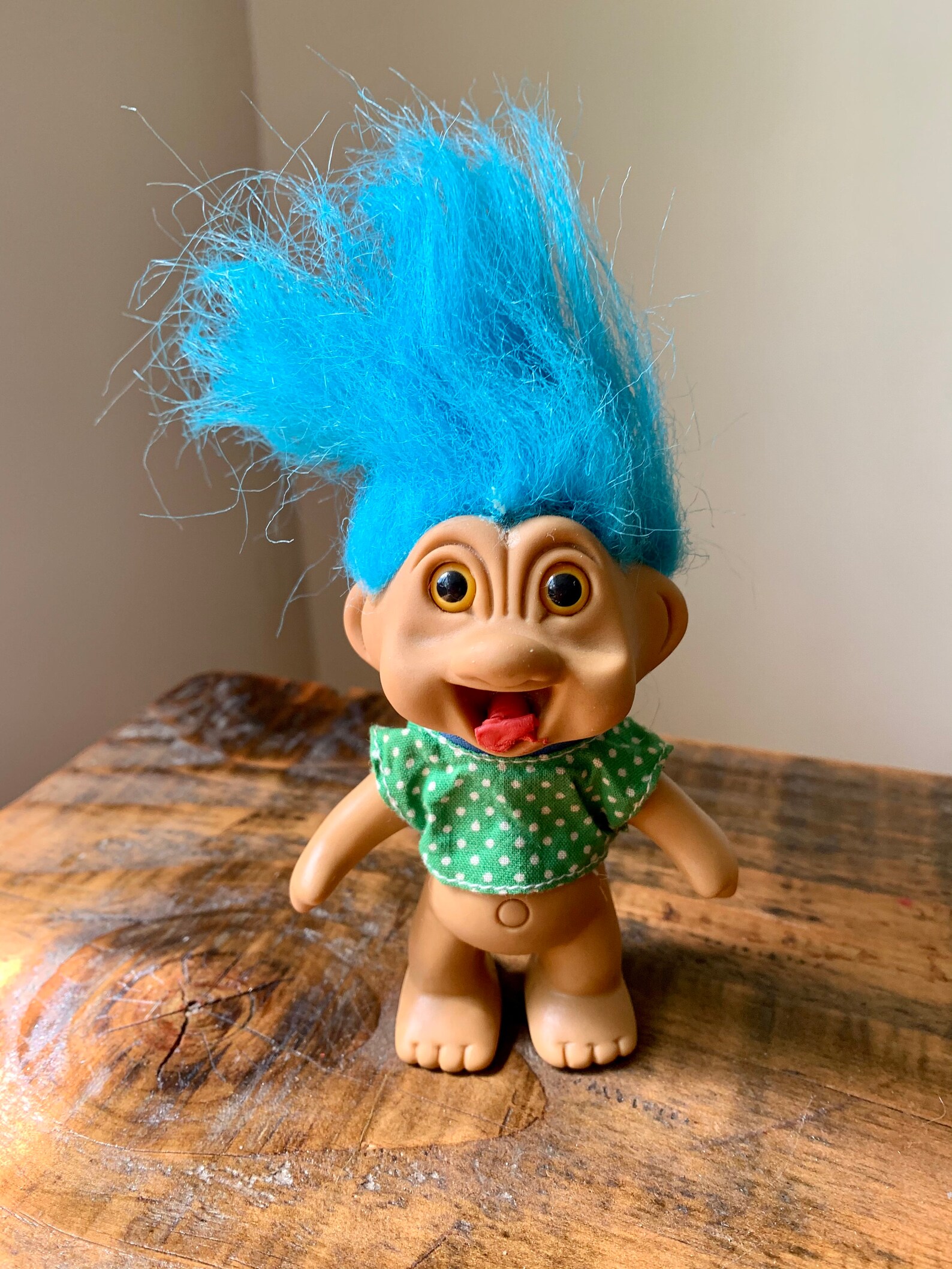 Vintage 1991 T.N.T Pelo Azul Dude Troll Muñeca Figura - Etsy España