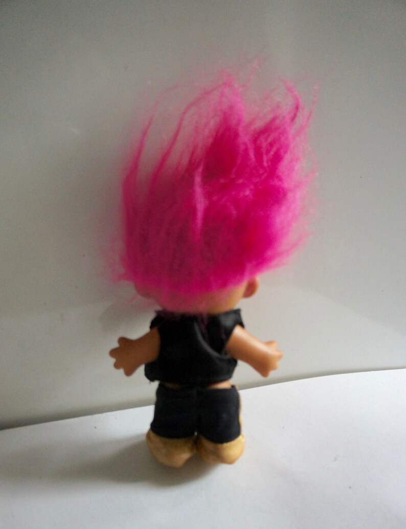 Vintage 1980s 1990s Russ Pink Hair Troll Punk Rock - Etsy