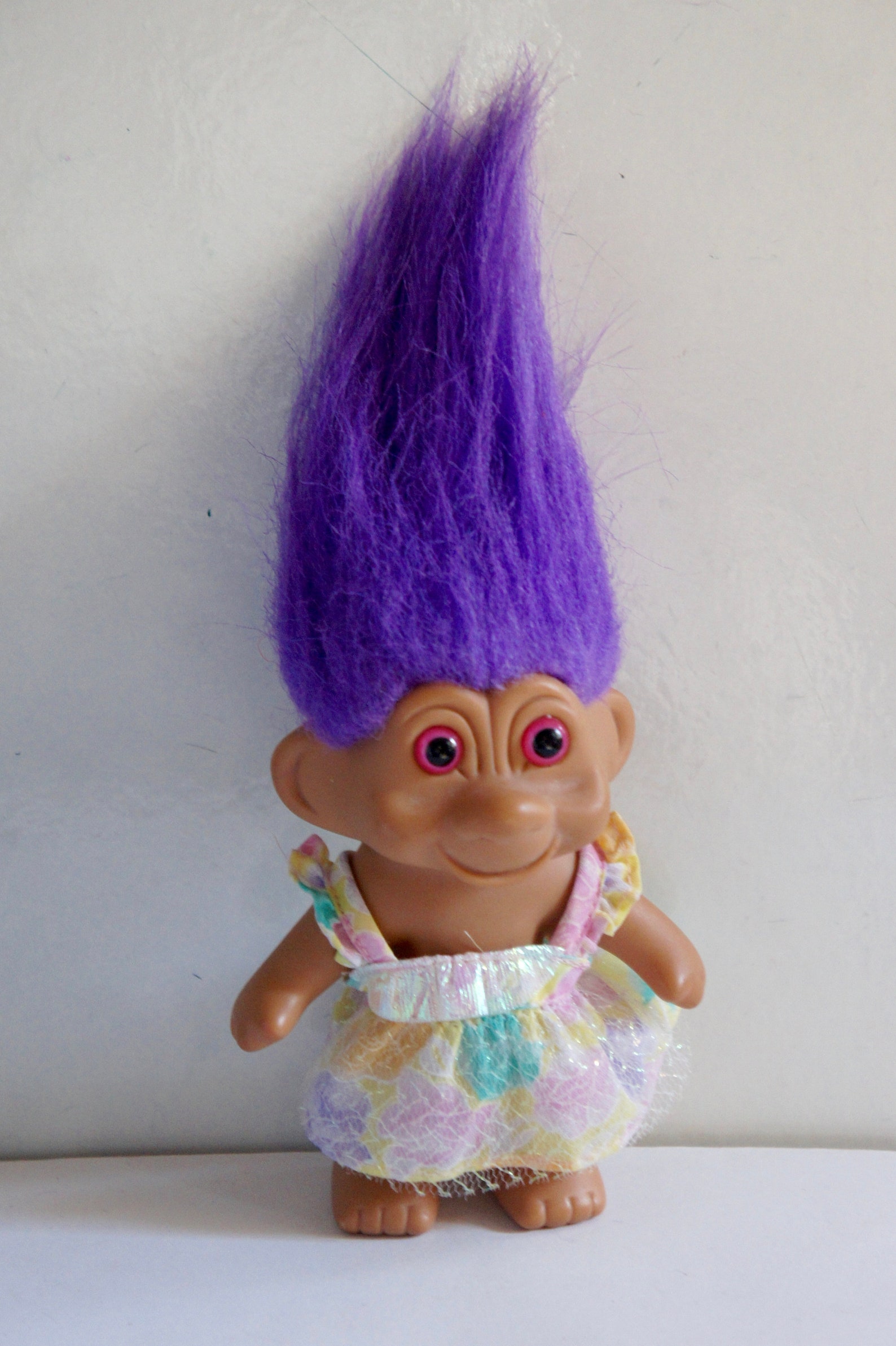 Vintage 1991 T.N.T Purple Hair Troll Doll Figure in - Etsy