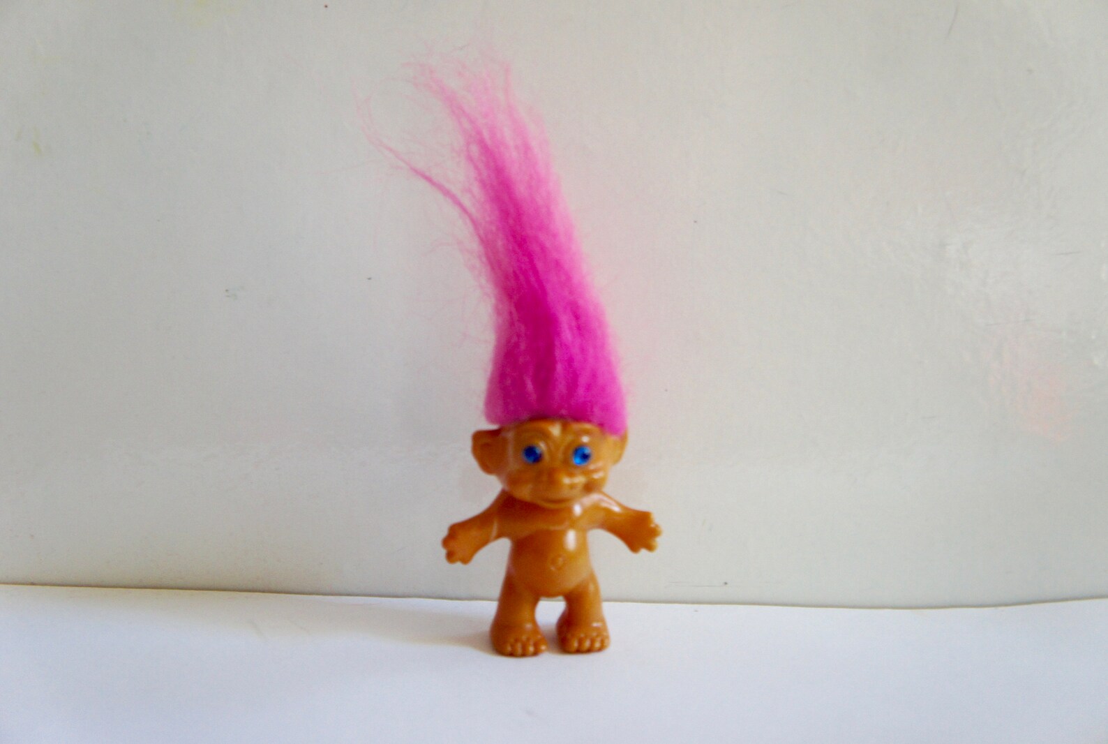 Vintage Pms 1980s 1990s Pink Hair Troll Doll Figure Etsy