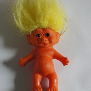 Pair of Vintage 1980s 1990s Blue And Yellow Hair Troll - Etsy