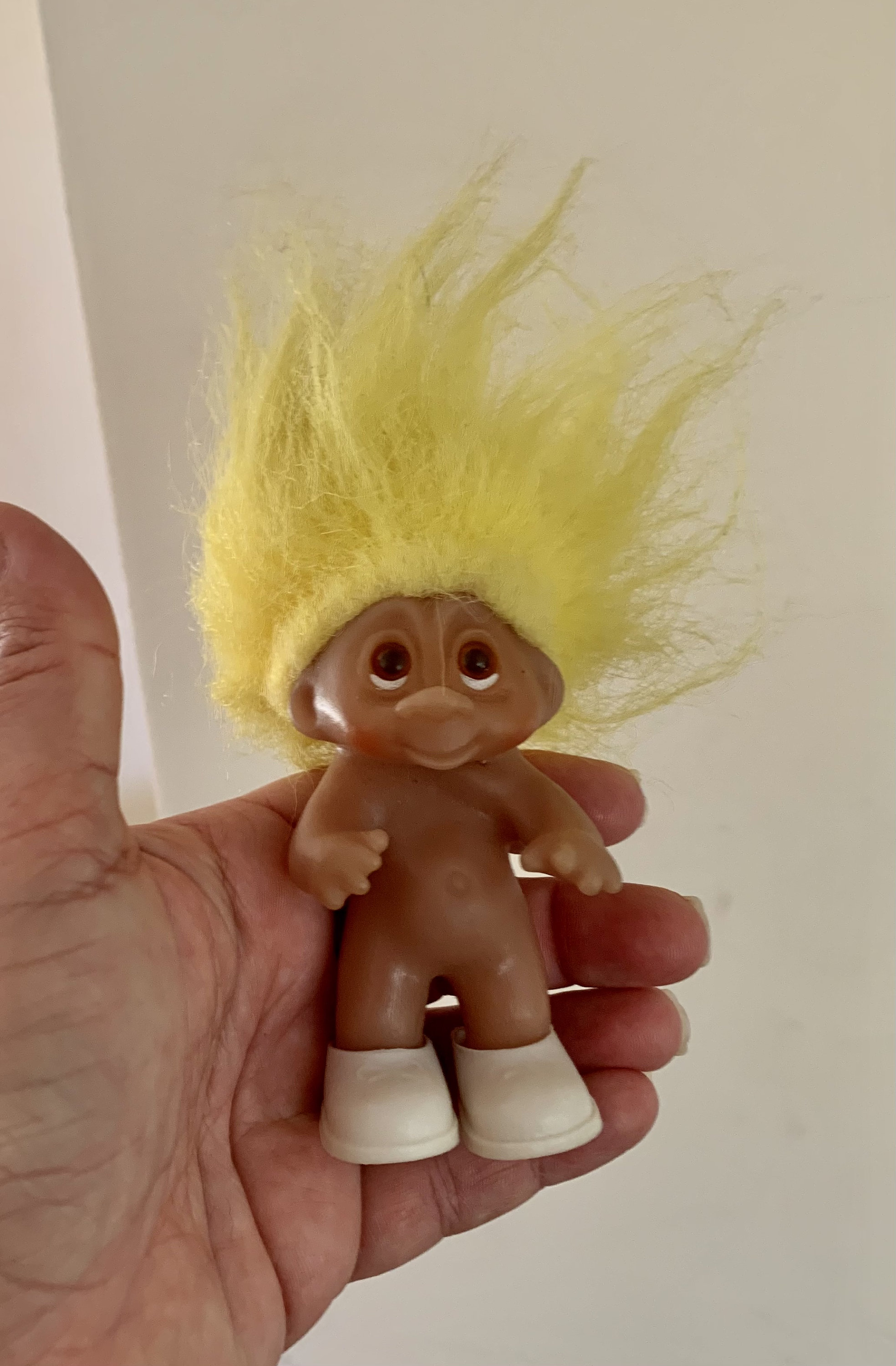 Vintage 1985 Dam Yellow Hair Troll Doll With Shoes - Etsy