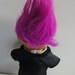 Vintage 1980s 1990s Russ Purple Hair Troll in Black - Etsy