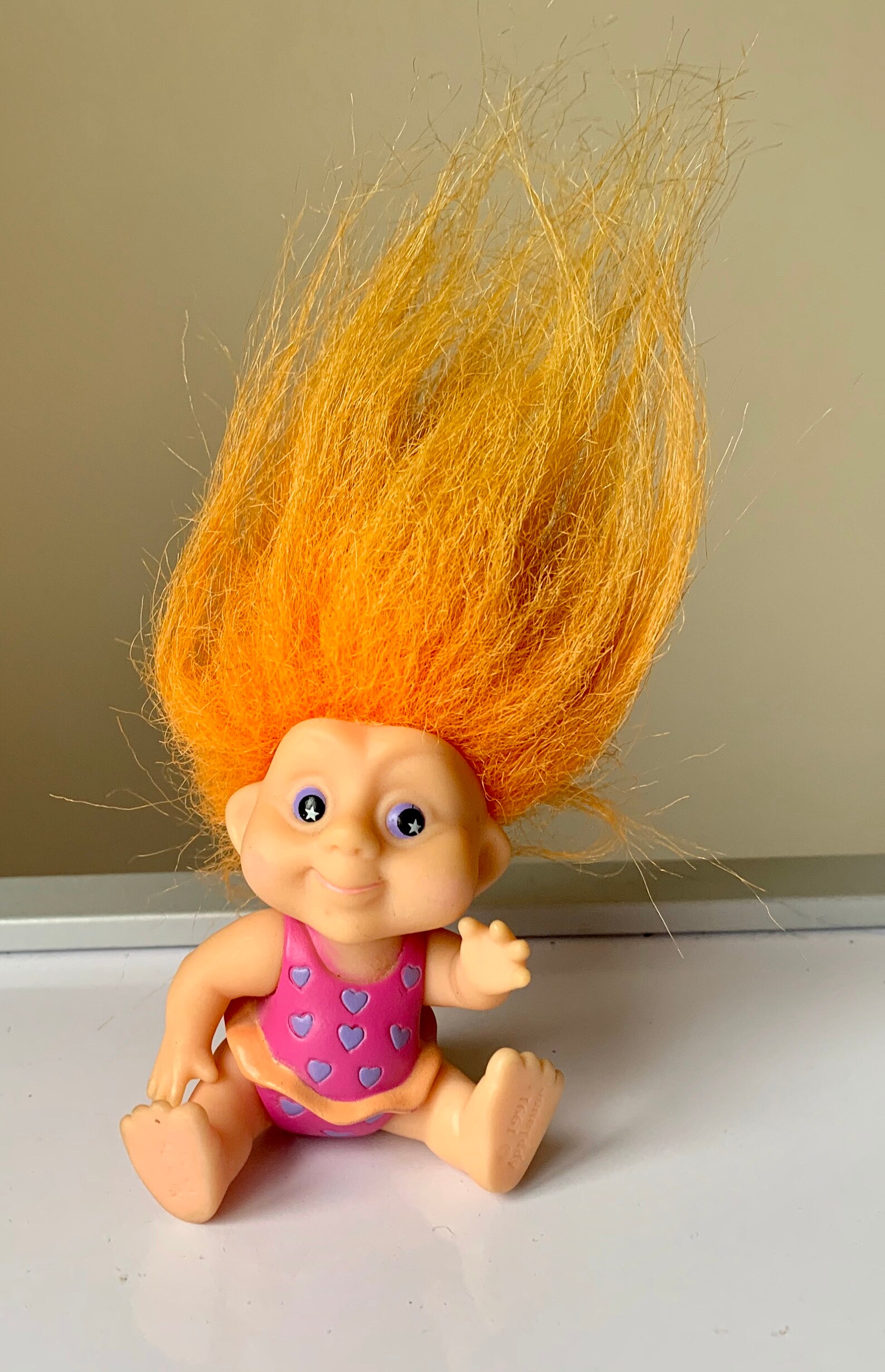 Raro Vintage 1991 Aplausos Cabello Naranja Troll En - Etsy España