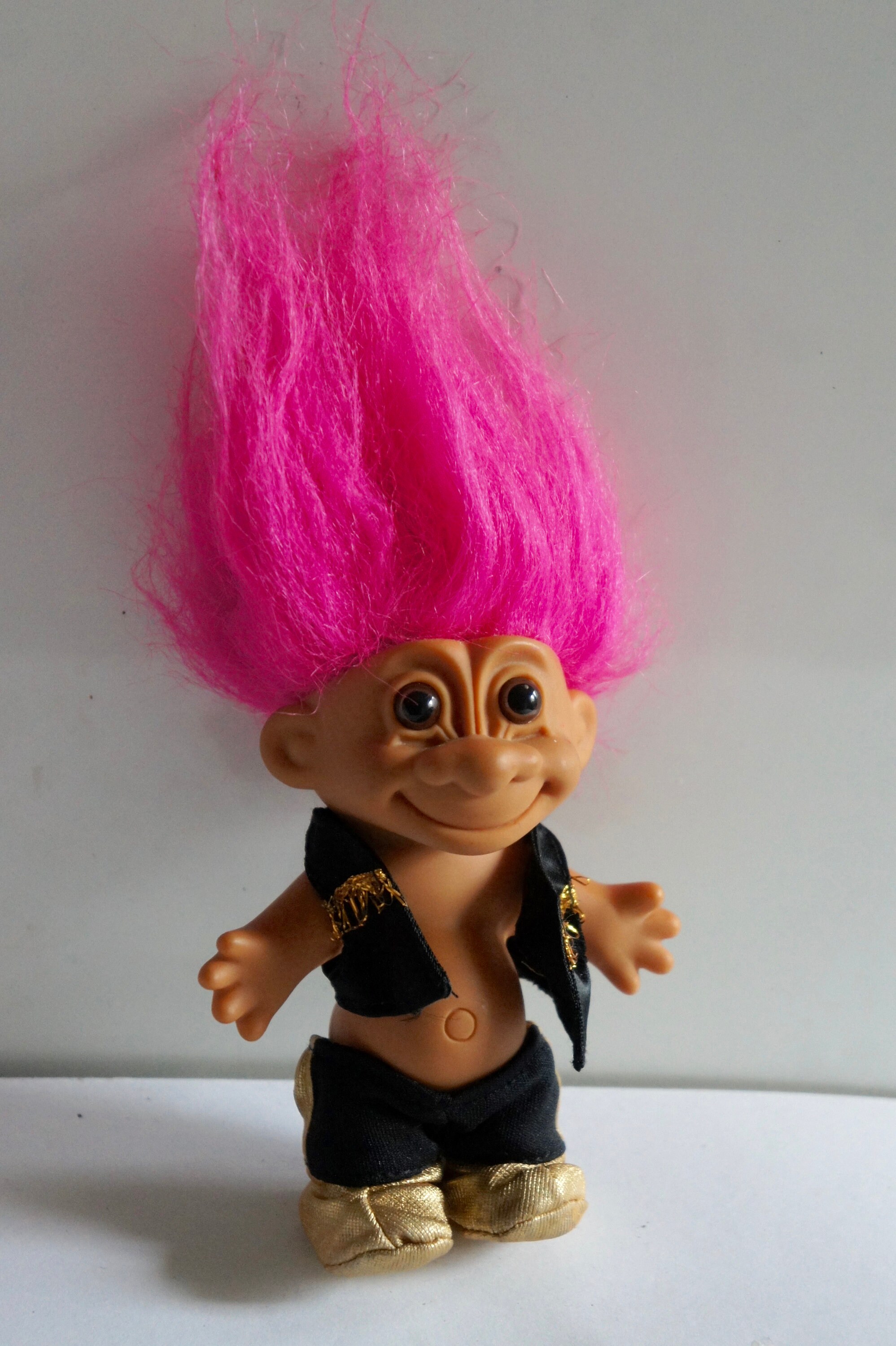 Vintage 1980s 1990s Russ Pink Hair Troll Punk Rock | Etsy