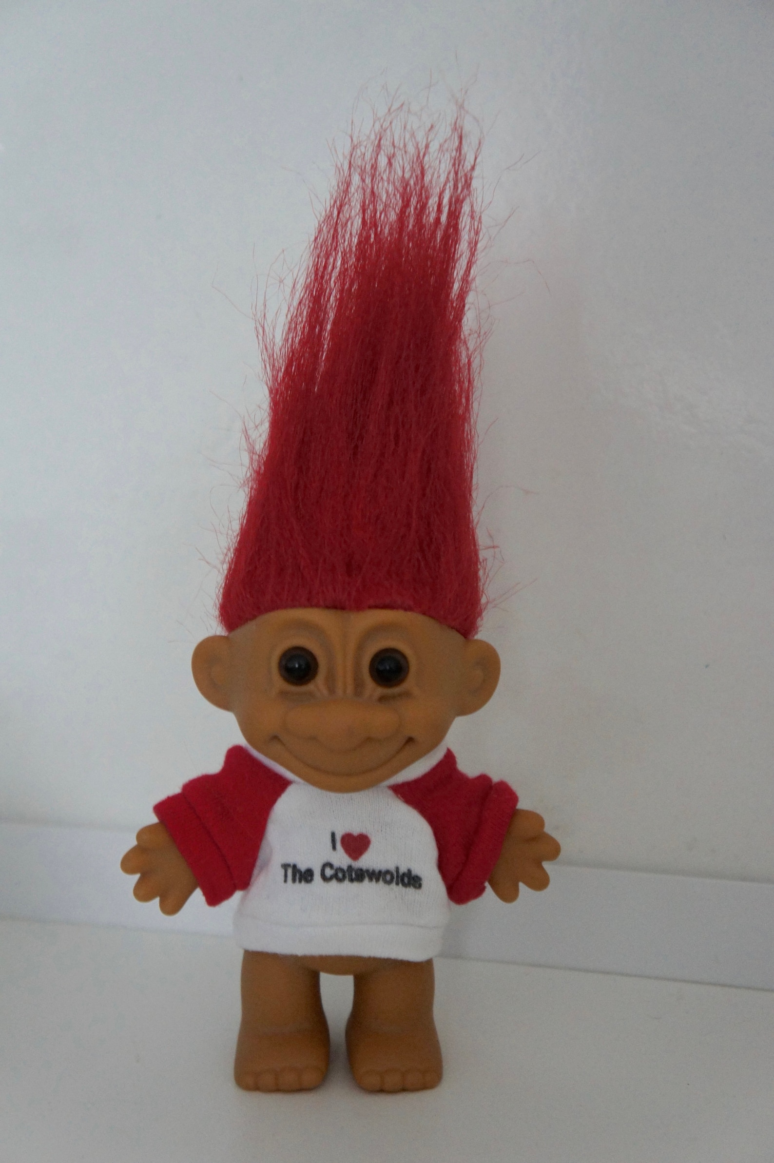 Vintage 1980s 1990s Russ Rojo Cabello Troll En Rojo y - Etsy España
