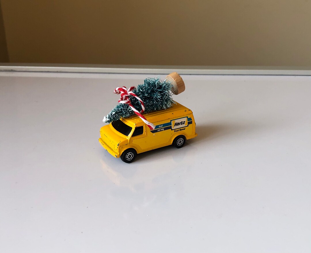 Altered Vintage Delivery Van Yellow Toy Car With - Etsy
