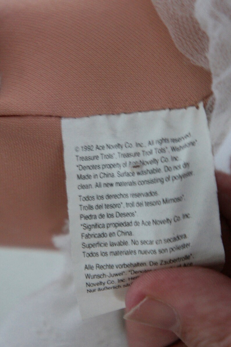 Large Vintage 1992 Ace Novelty Co Inc Blue Hair Troll - Etsy