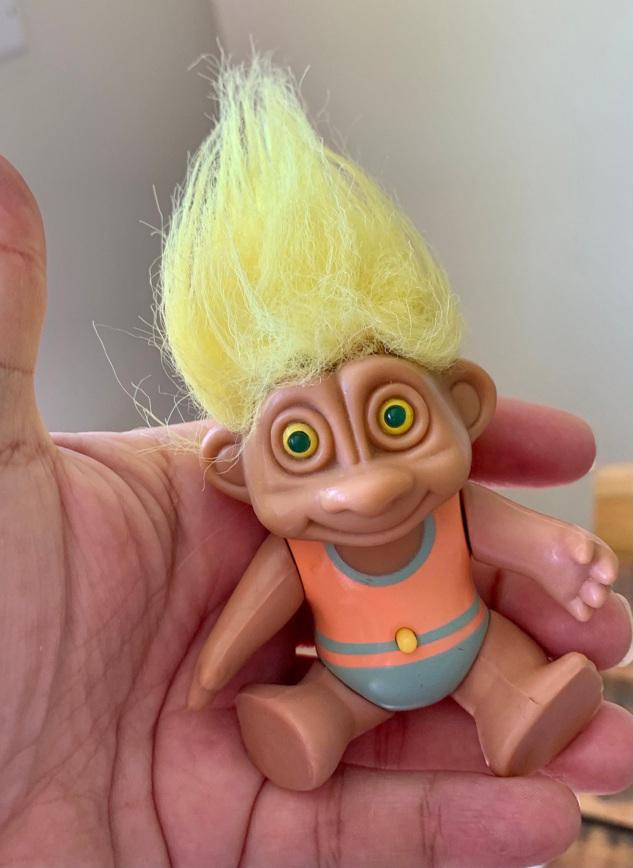 Vintage Soma 1992 década de 1990 Amarillo Cabello Troll - Etsy España