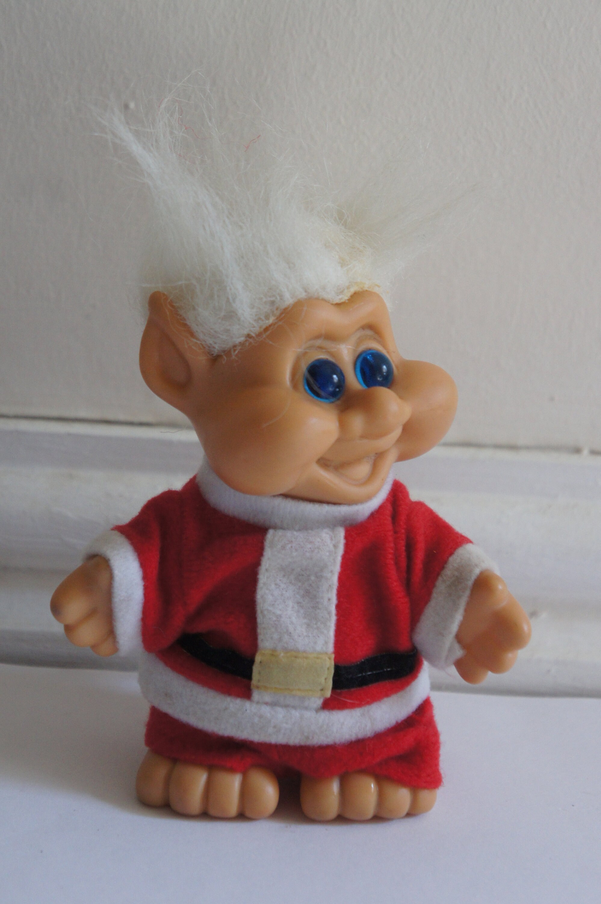 Vintage Large 1991 ITB White Hair Plastic Troll Doll | Etsy