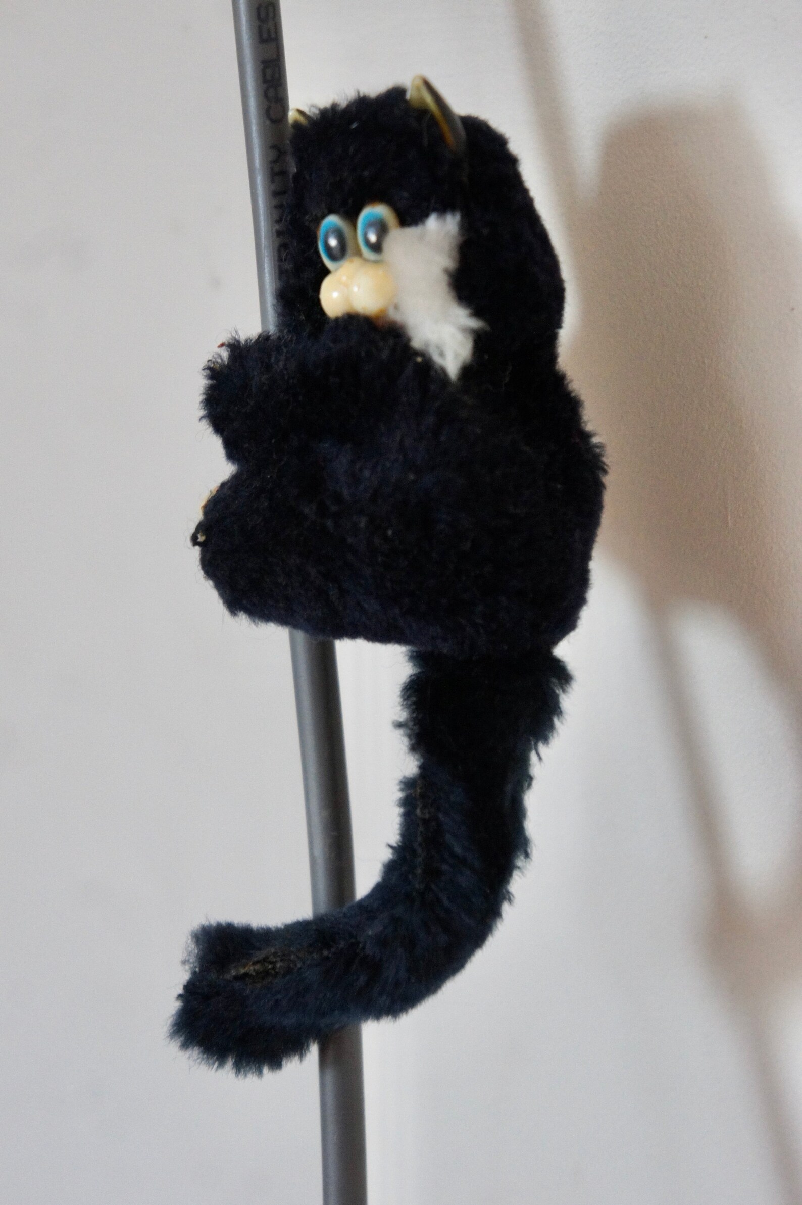 Vintage 1980s Black Cat Kitten Mini Plush Clip On | Etsy