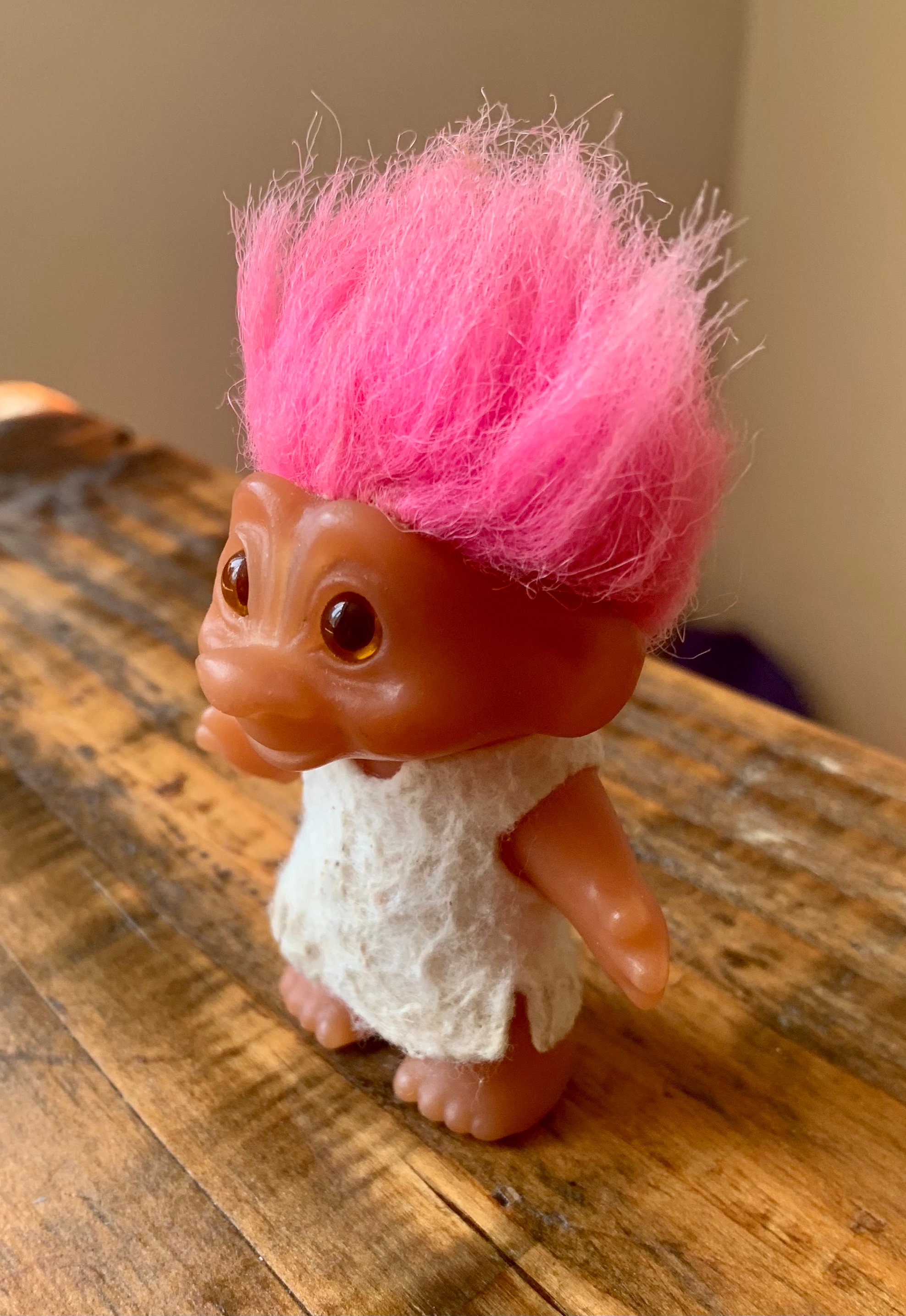 Vintage 1980s Dam Orange Hair Troll Doll in Purple Felt - Etsy