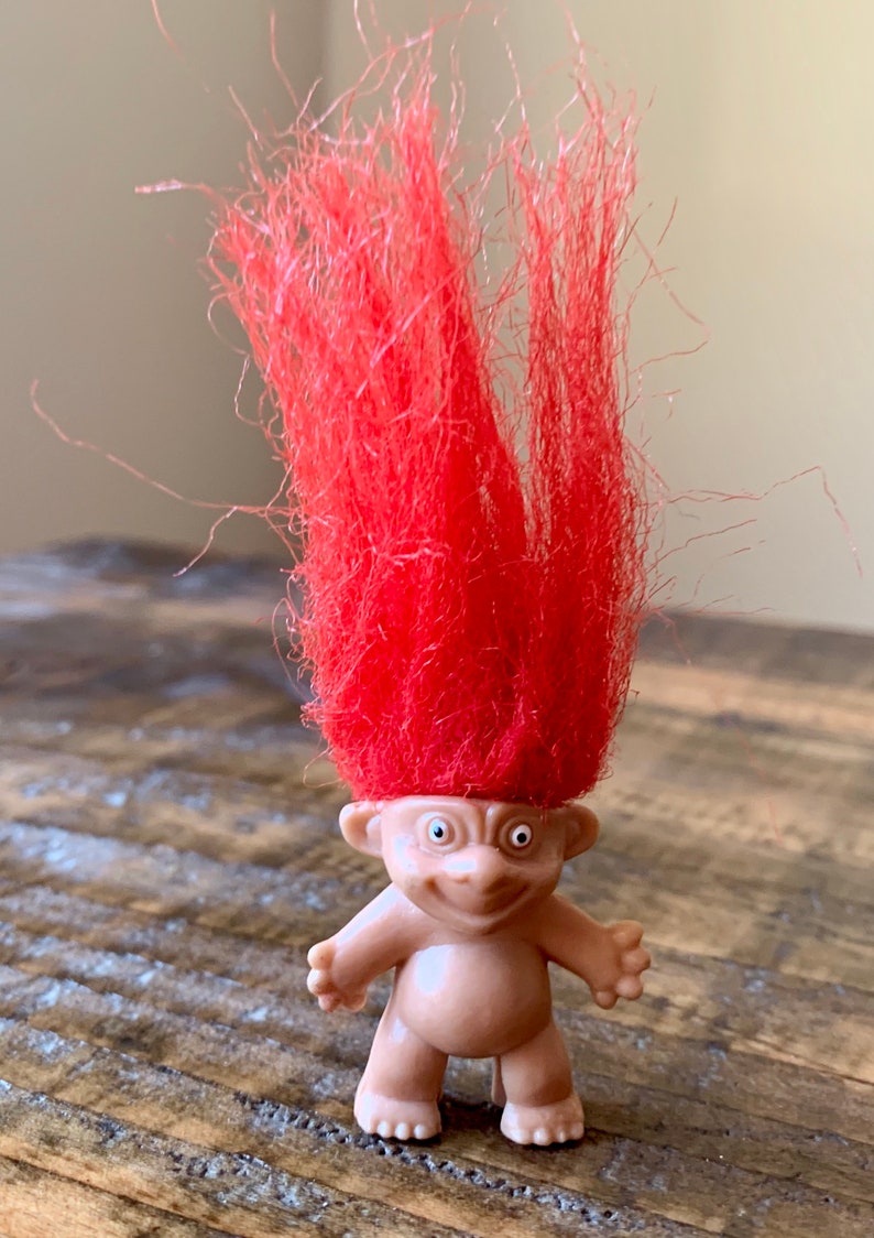 Vintage 1980s 1990s Red Hair Mini Troll Pencil Topper - Etsy