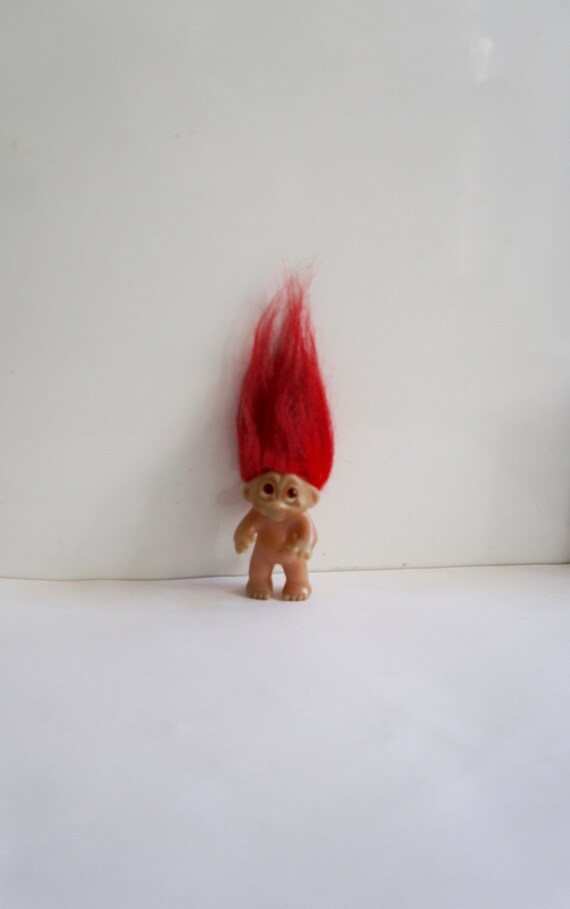 Vintage 1985 Dam Red Hair Troll Doll Retro Collectible | Etsy