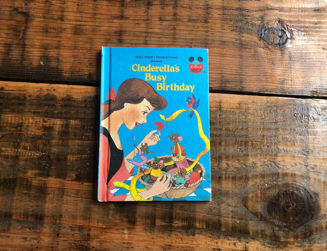 Vintage, First American Edition, 1985, Walt Disney, Cinderella's Busy ...