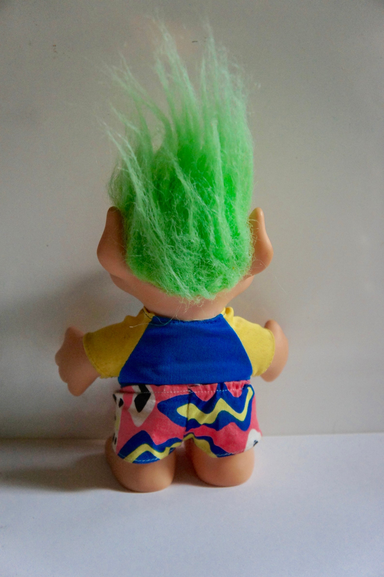Vintage Large 1991 ITB Green Hair Plastic Troll Doll - Etsy