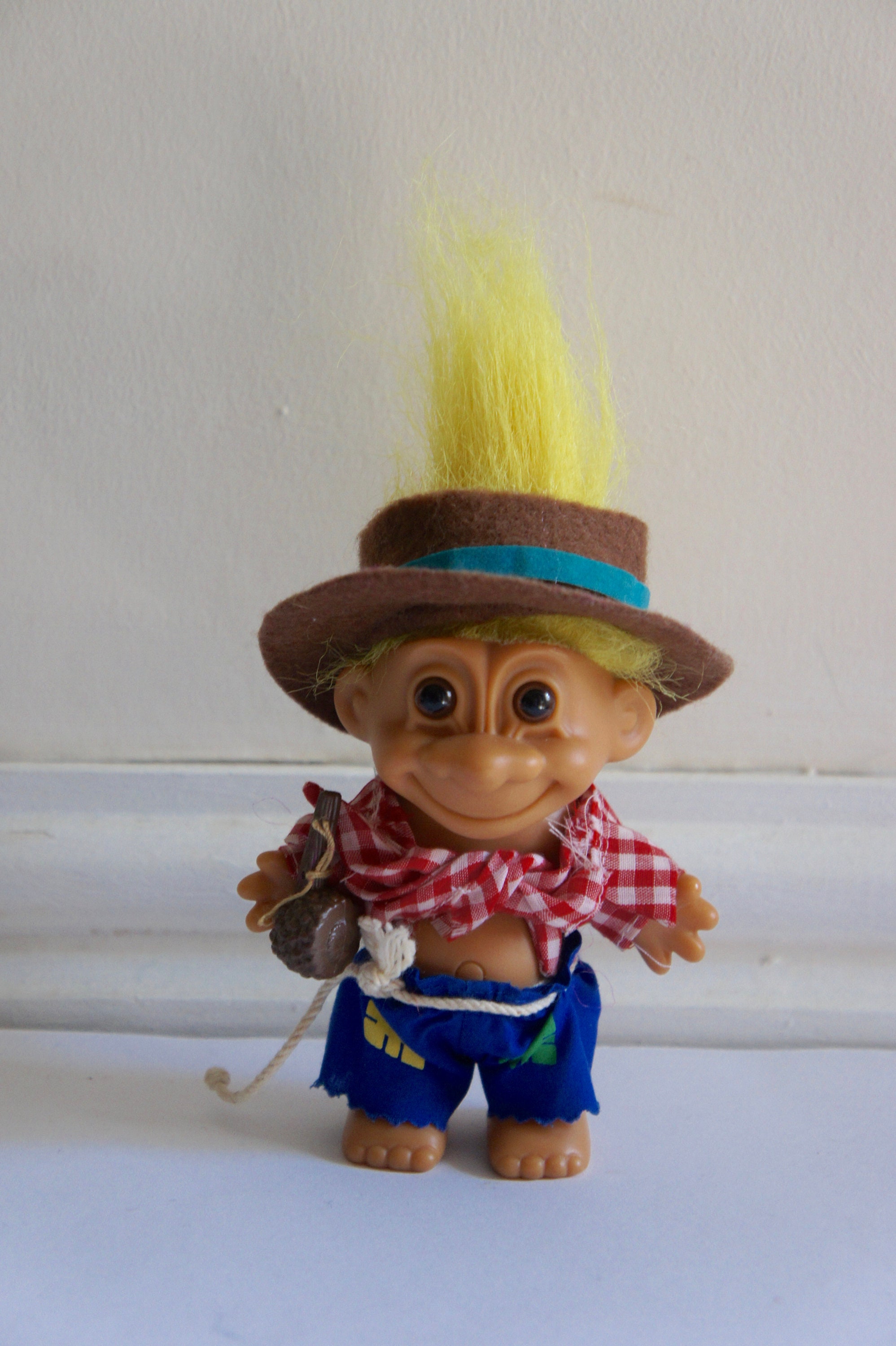 Vintage 1980s 1990s Russ Yellow Hair Troll In Cowboy - Etsy