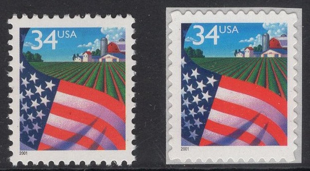 10 FLAG Over FARM Cultivated Silo Home Fresh Bright Postage Stamps ...