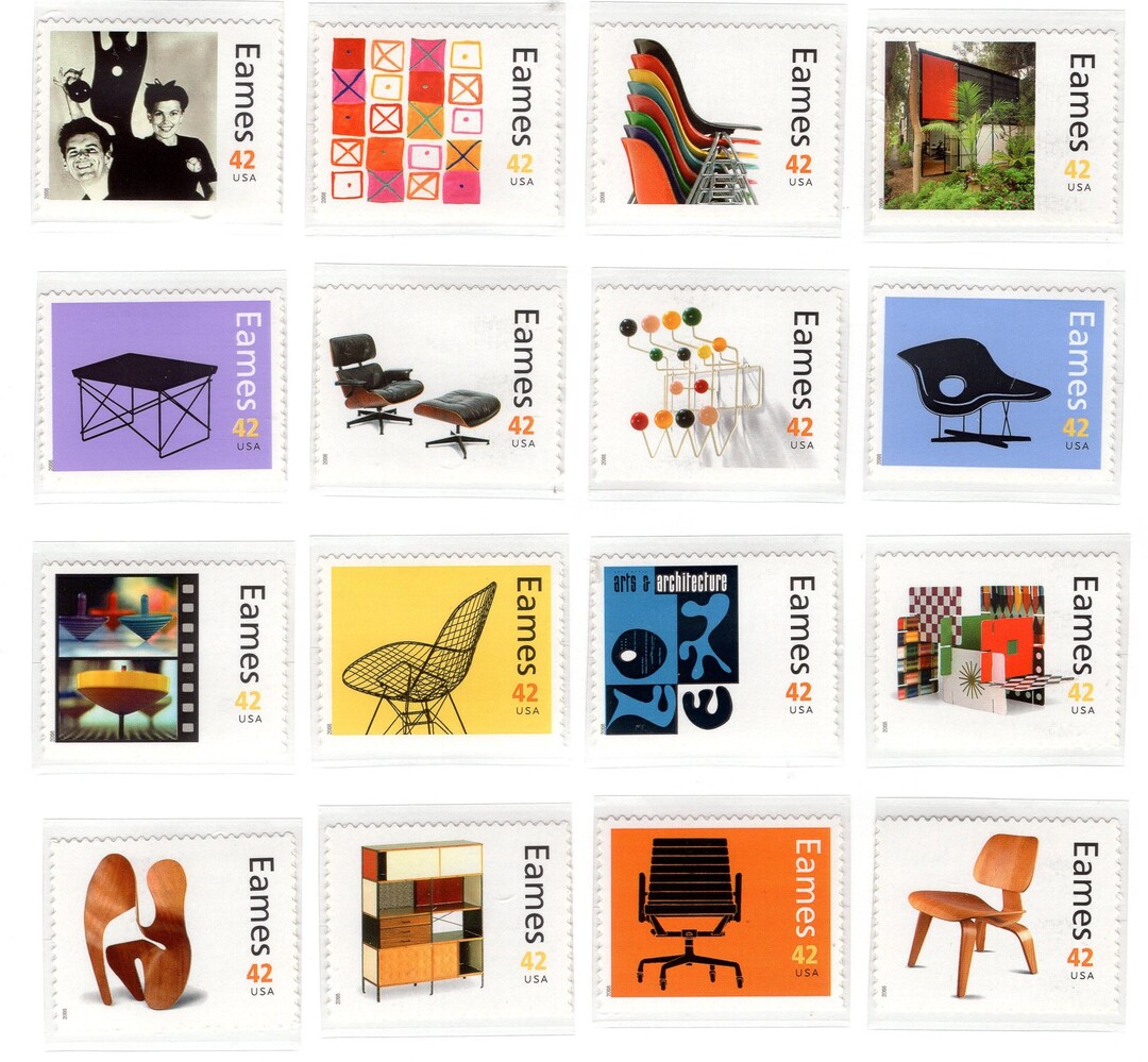 16 EAMES CHARLES and Ray Design Chairs Art With Descriptive TEXT on ...