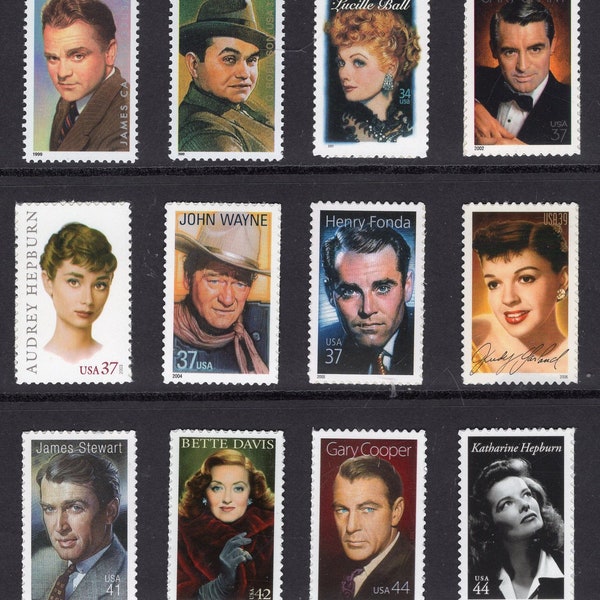 Legends of Hollywood Stamps - Etsy