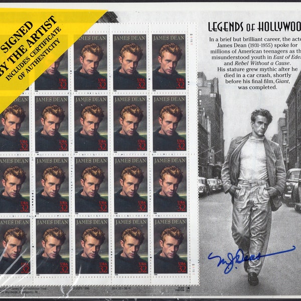 James Dean Autograph - Etsy