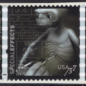 2 Different E.T. the EXTRA-TERRESTRIAL Mint Stamps, Unused Fresh ...