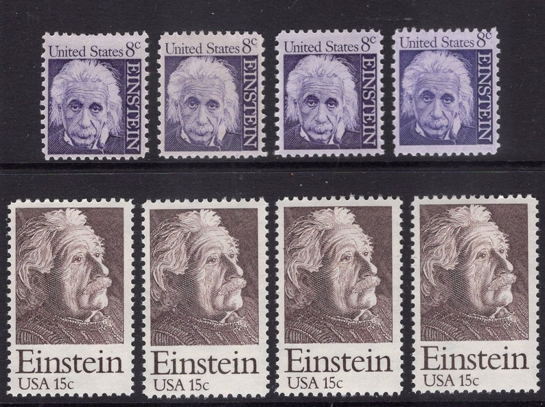 8 ALBERT EINSTEIN STAMPS Theory of Relativity Physics Physicist Jewish ...