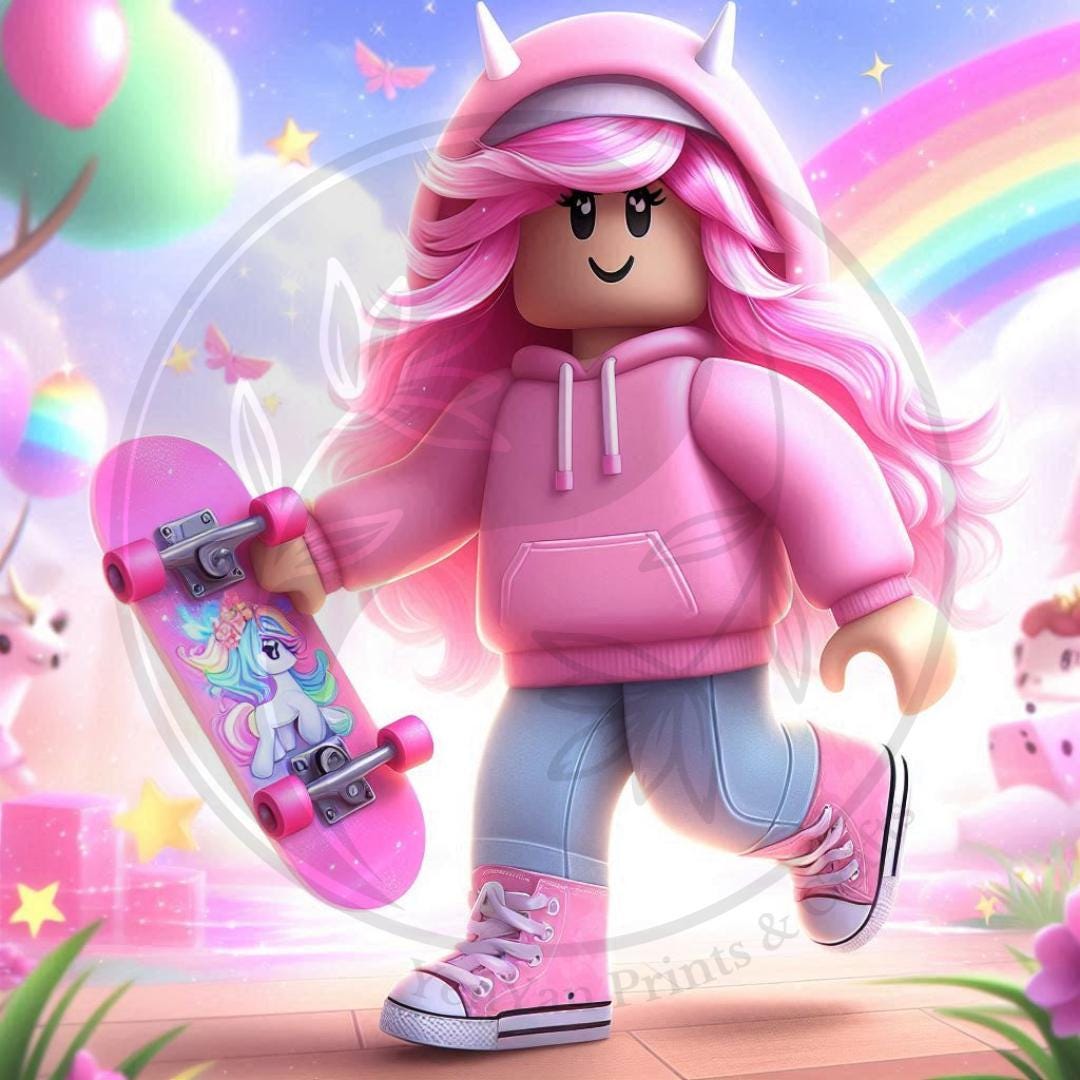 71 Cute Roblox Characters Digital Art Printable Kit Instant Digital ...