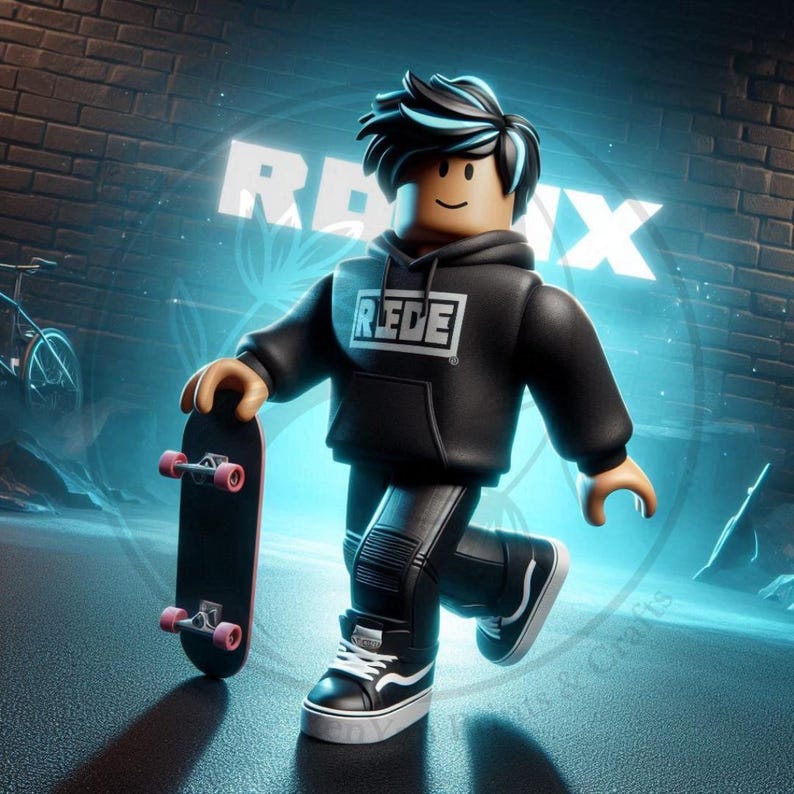 71 Cute Roblox Characters Digital Art Printable Kit Instant Digital ...