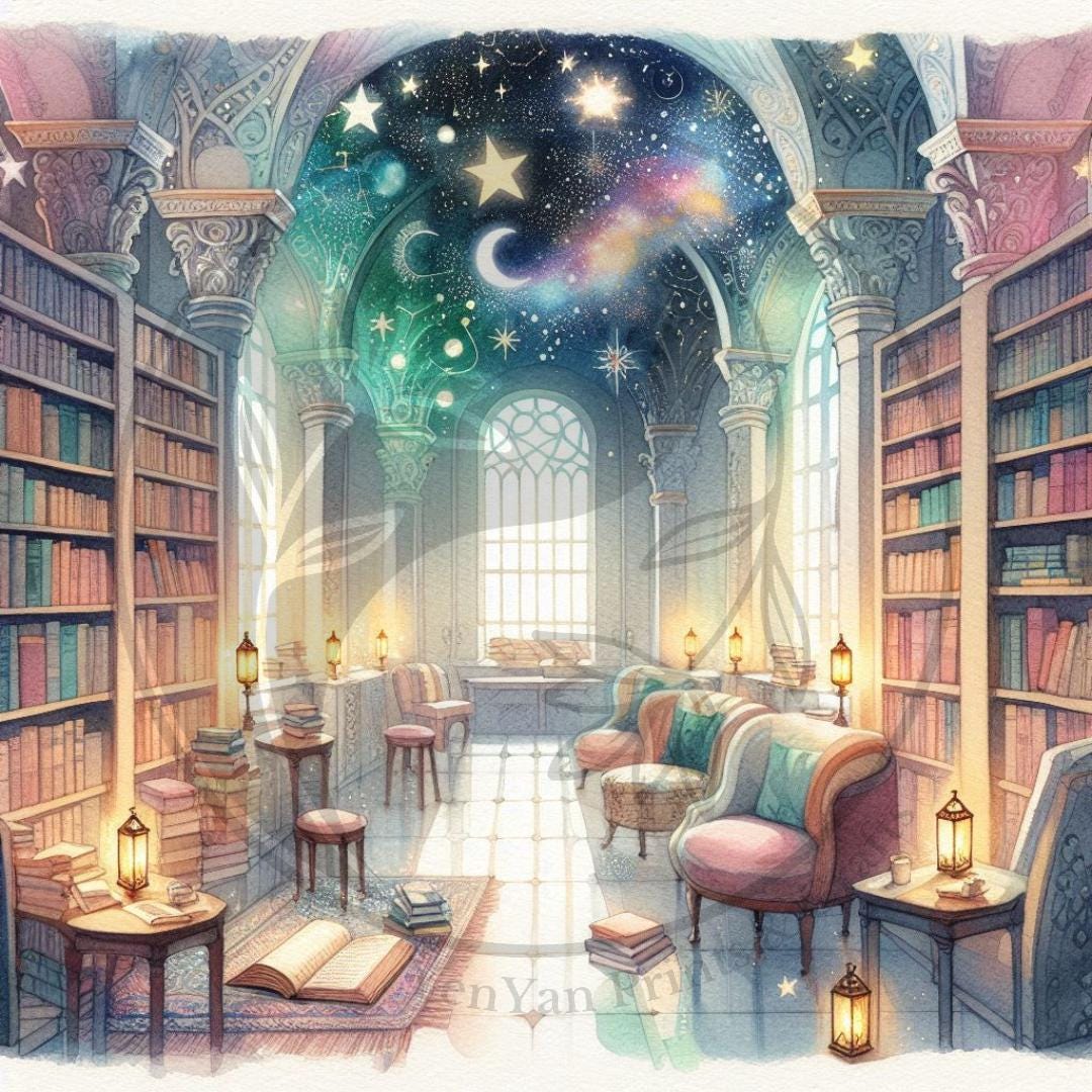 50 Magical Library Book Nook Instant Digital Download Digital Art ...