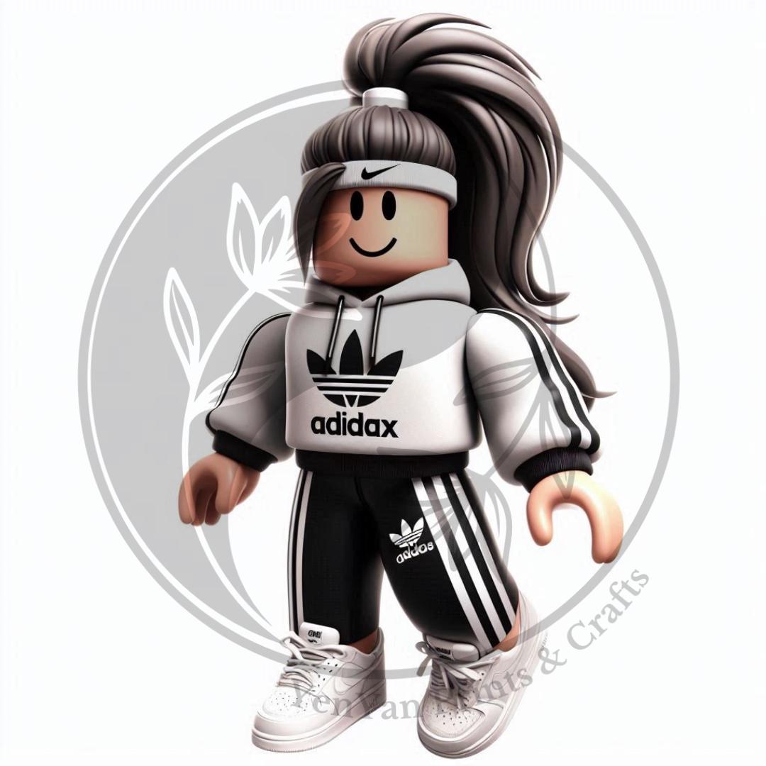104 Girl Roblox Character in Trendy Outfit - Etsy