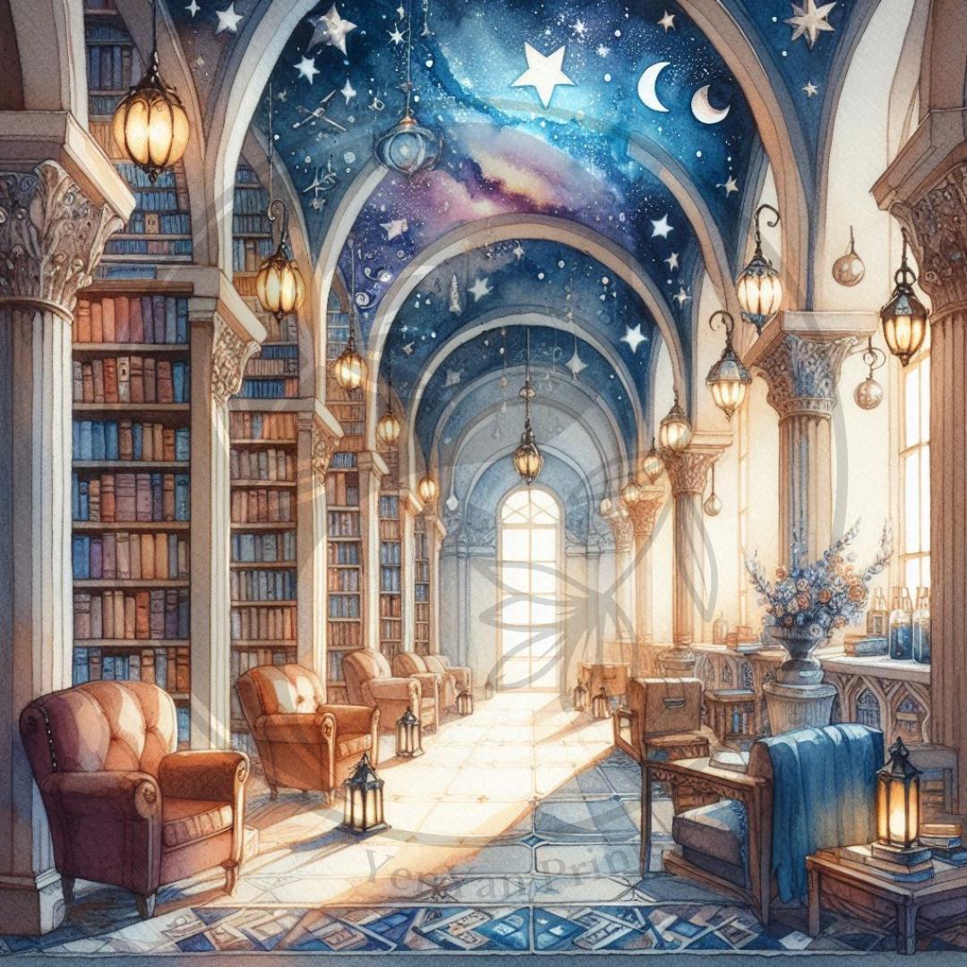 50 Magical Library Book Nook Instant Digital Download Digital Art ...