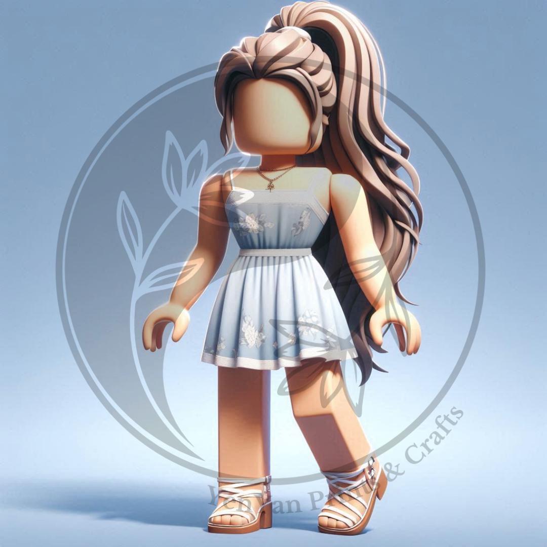 104 Girl Roblox Character in Trendy Outfit - Etsy