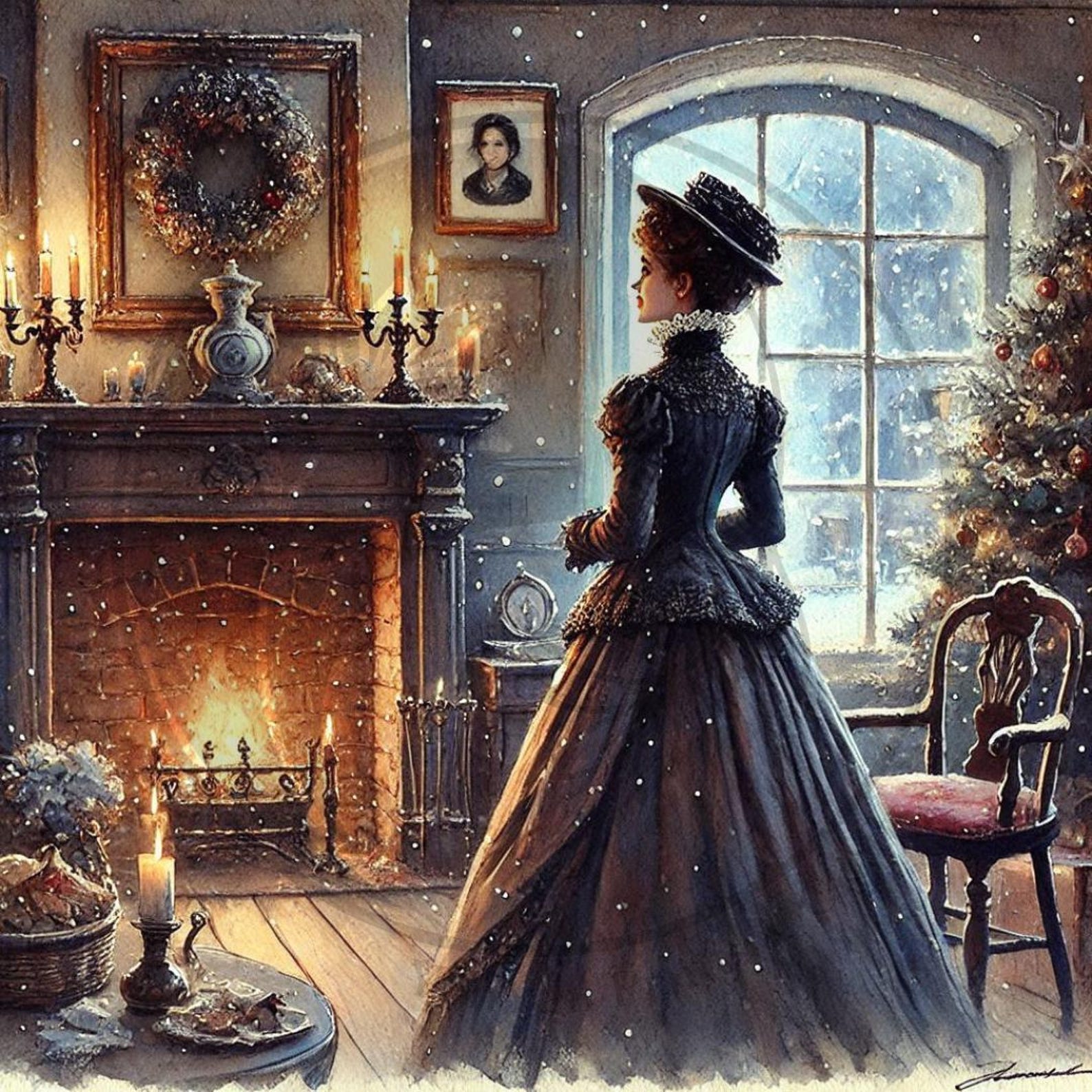 50 Victorian Christmas Digital Images Digital Art Printable Kit Instant ...