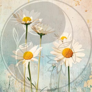 60 Rustic Daisy Flower Journal Pages Digital Download Digital Art ...