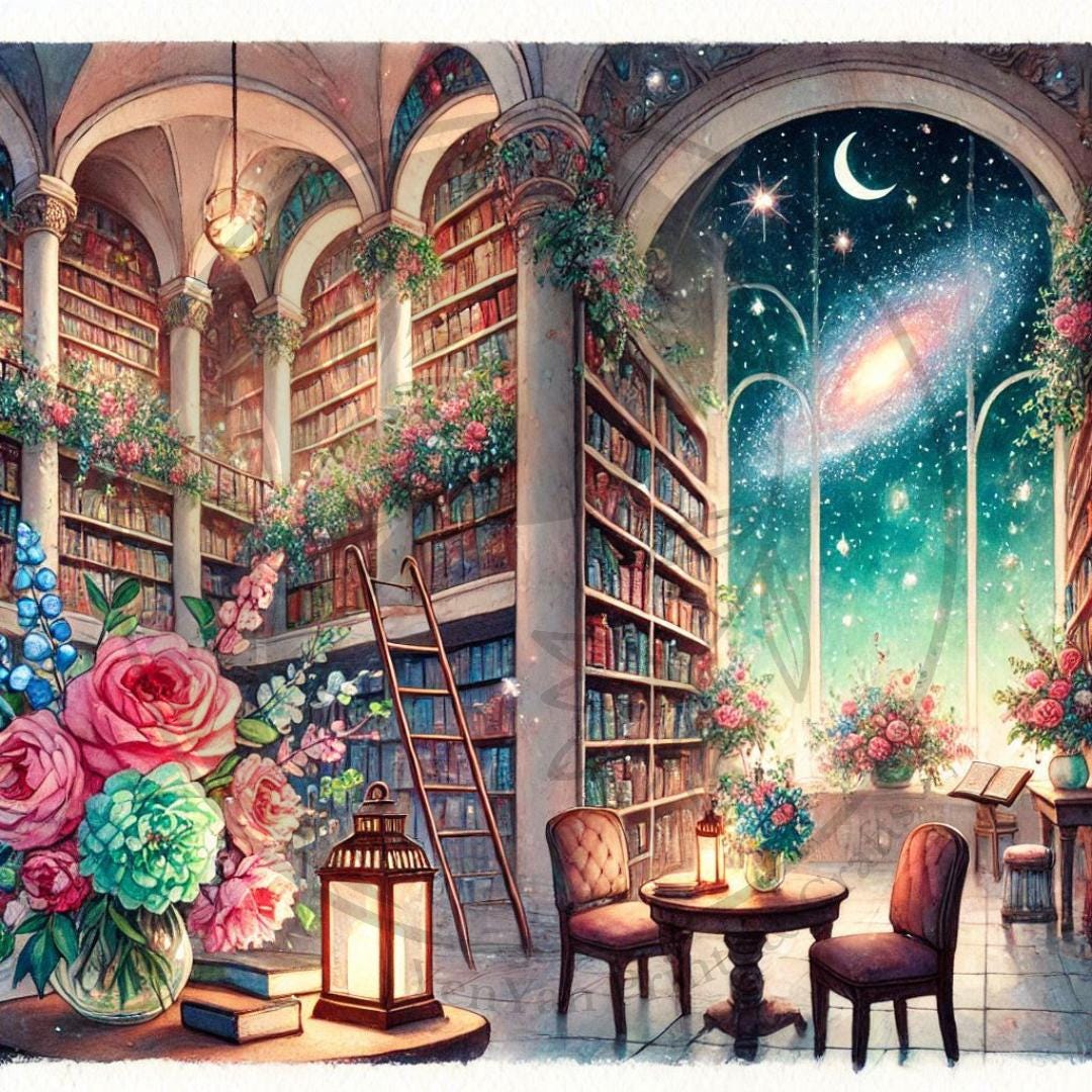 50 Magical Library Book Nook Instant Digital Download Digital Art ...