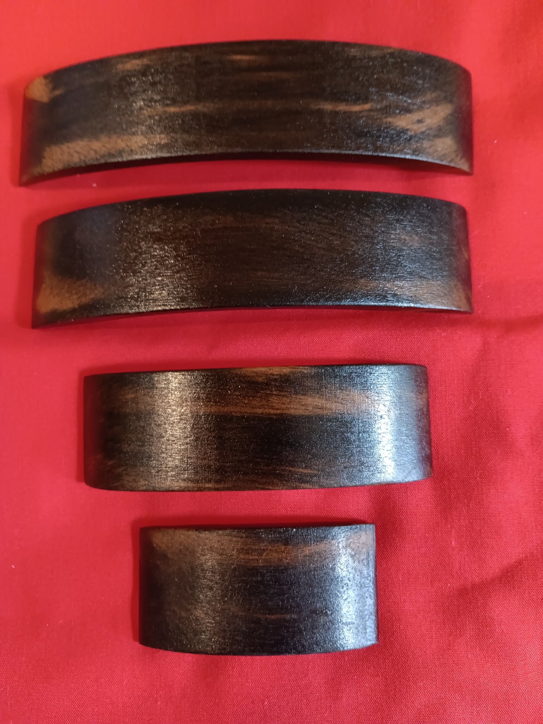 Macassar Ebony Wooden Hair Barrette With French Clip Available in ...