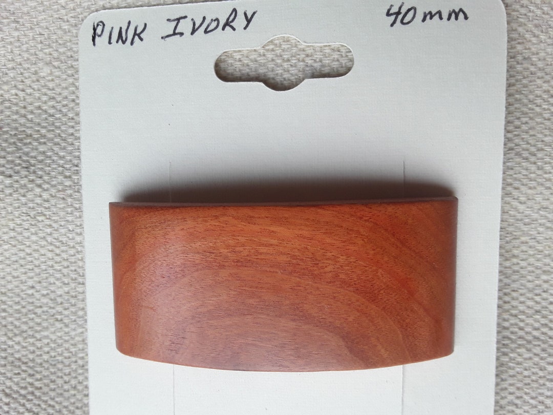 Pink Ivory Hair Barrette With French Clip, Available in Various Sizes ...